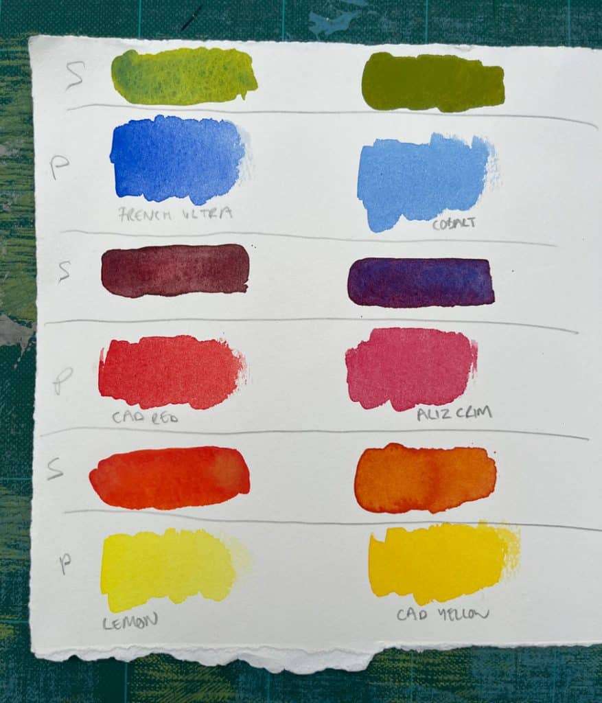 25 Watercolour colour mixes and what to do first with your new palette ...