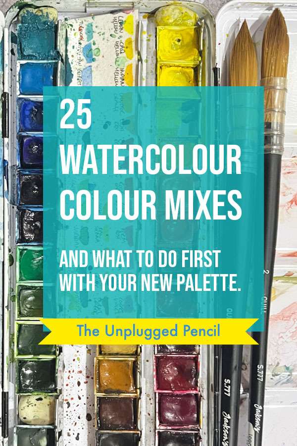 25 Watercolour colour mixes and what to do first with your new palette ...